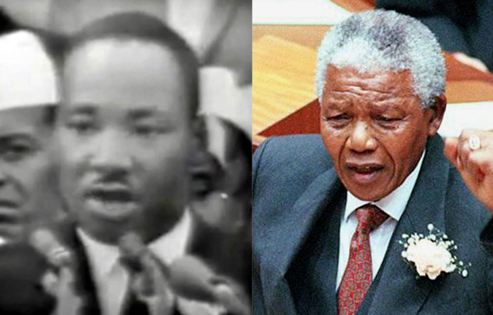 Nelson Mandela Martin Luther King Mahatma Gandhi