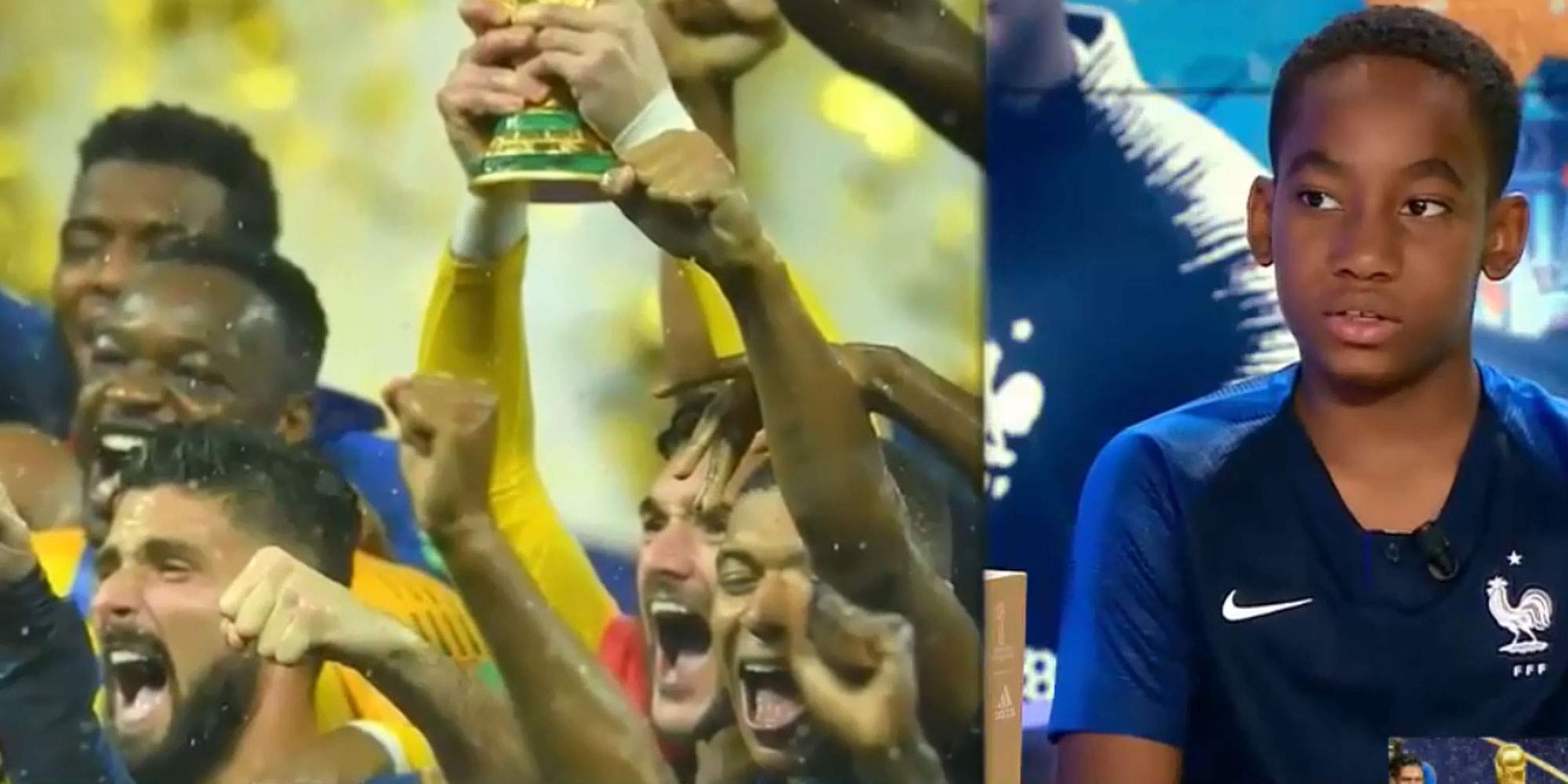 Coupe du monde : Yanel, 11 ans, de nouveau invité par Macron, a vu la ...