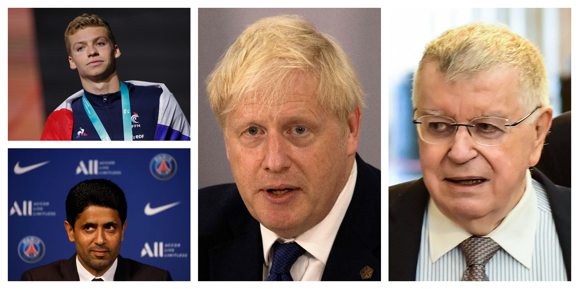 Léon Marchand, Nasser Al-Khelaïfi, Boris Johnson, Didier Lombard ...